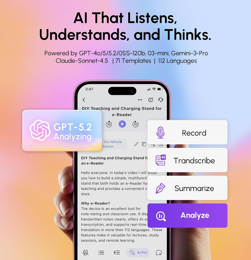 Recolx Tap™ AI Voice Recorder – Recolx.ai